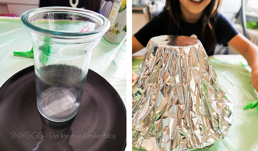 Experimente für Kinder - Vulkan - Snyggis Familienblog